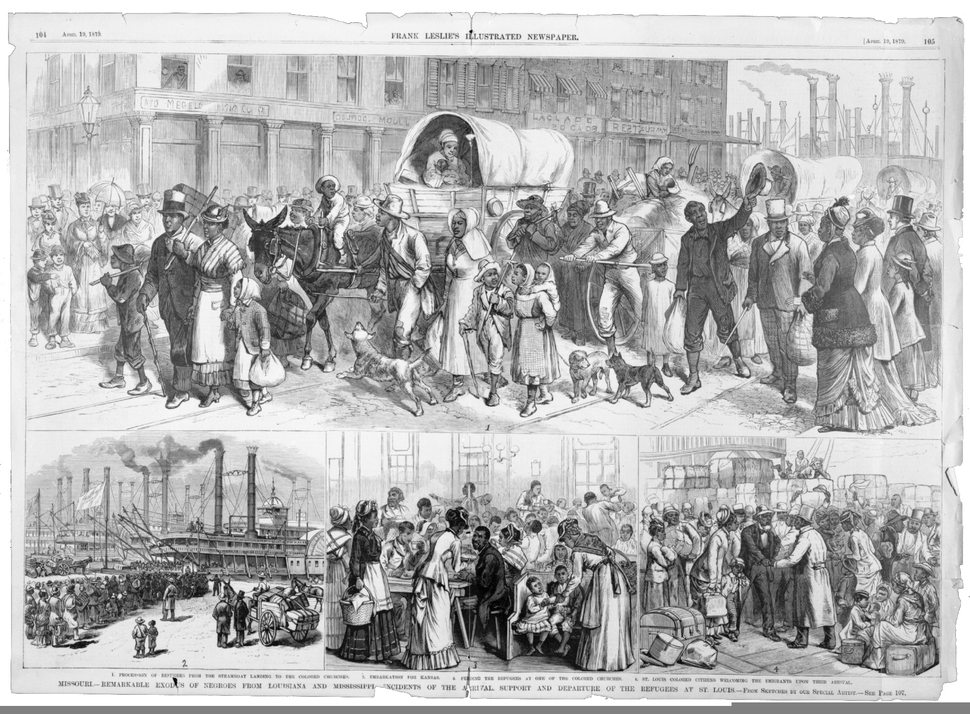 Arrival of Exodusters Illustration – Show Me Missouri