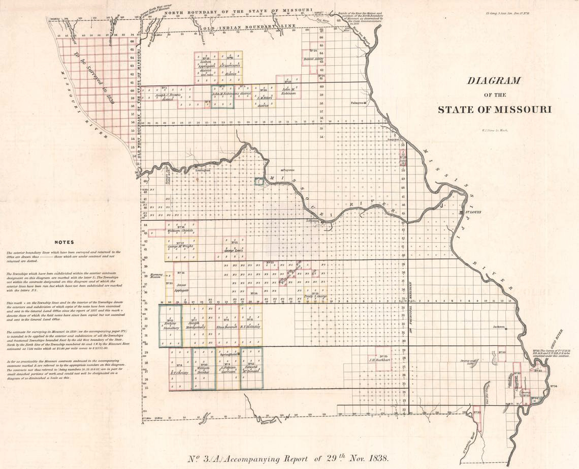 Diagram of the State of Missouri